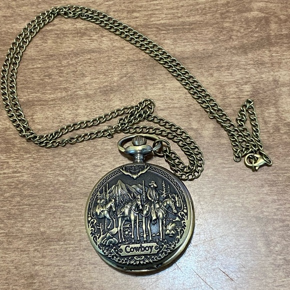 Accessories | Vintage Cowboy Pocket Watch | Poshmark
